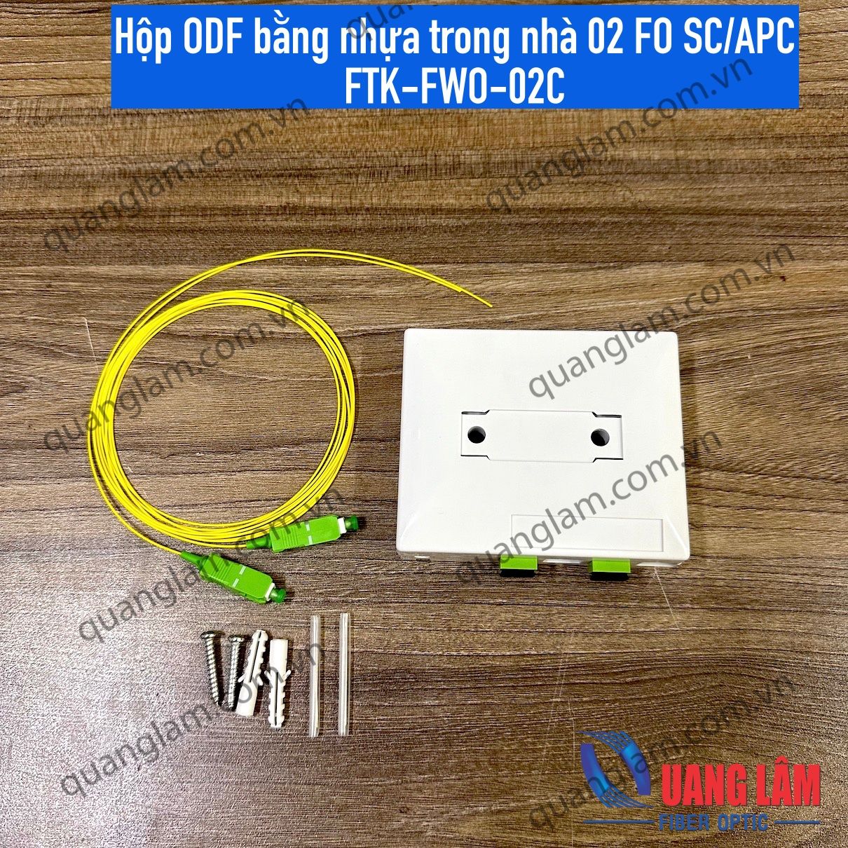 Hộp ODF bằng nhựa 02FO SC/APC FTK-FWO-02C (Bao gồm Dây hàn SC/APC+Phụ – Công ty TNHH Công Nghệ ...