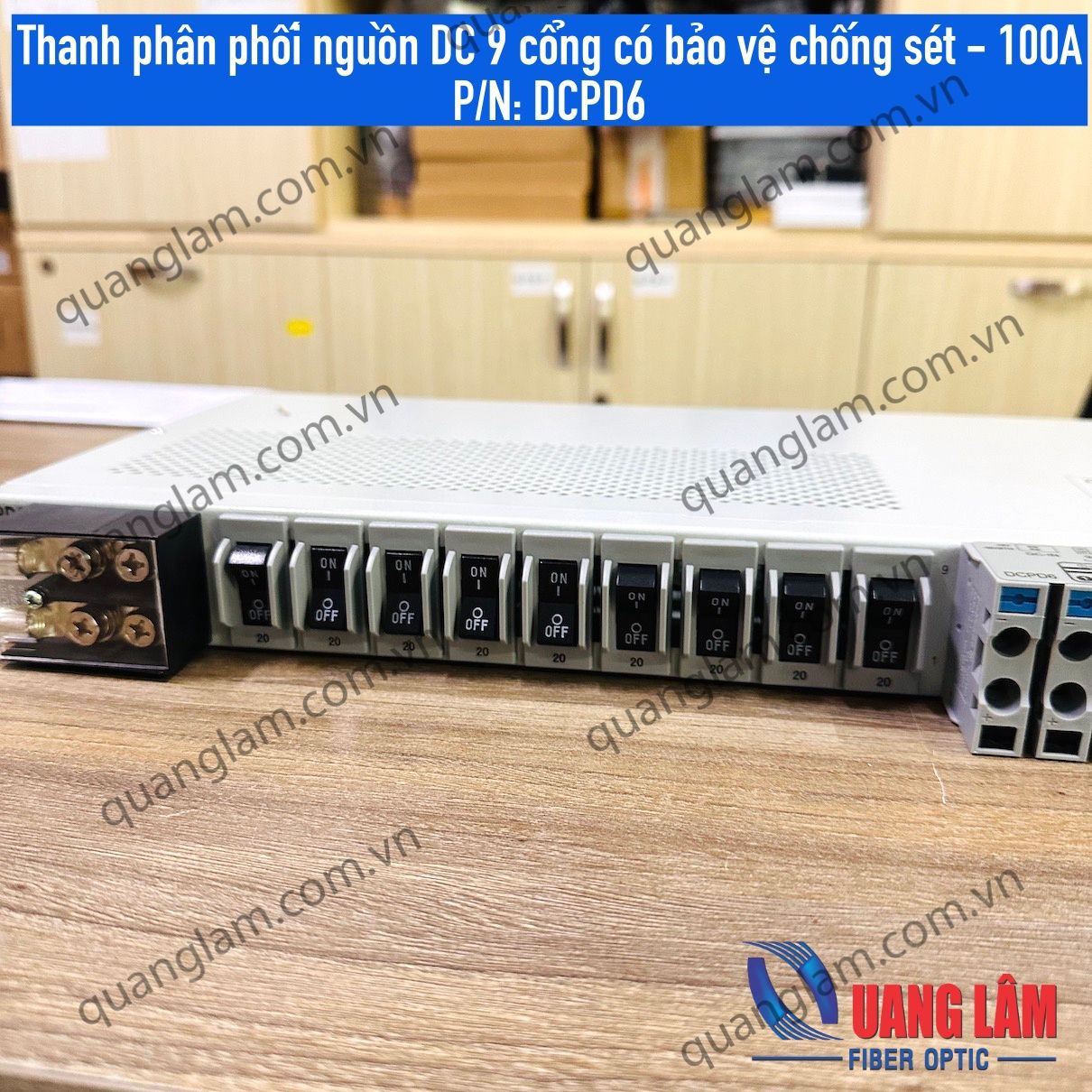 Thanh phân phối nguồn DC 9 cổng có bảo vệ chống sét - 100A P/N: DCPD6 – Công ty TNHH Công Nghệ ...