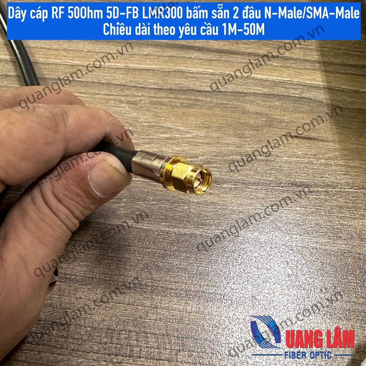 Dây cáp RF 50Ohm 5D-FB LMR300 bấm sẵn 2 đầu N-Male/SMA-Male dài 1M-50M – Công ty TNHH Công Nghệ ...