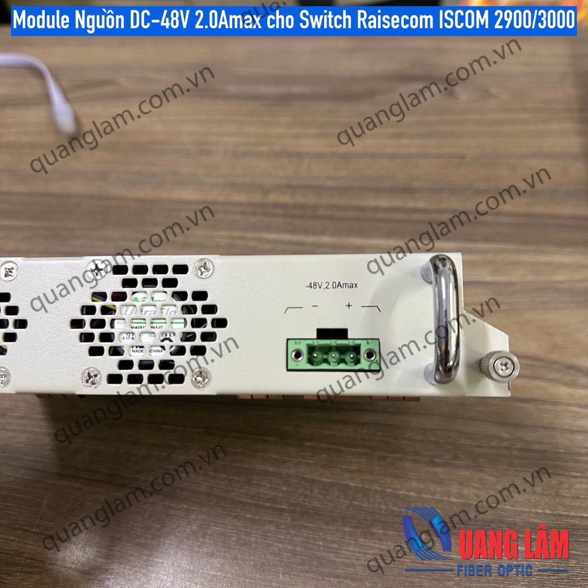 Module Nguồn DC-48V 2.0Amax cho Switch Raisecom ISCOM 2900/3000 – Công ...
