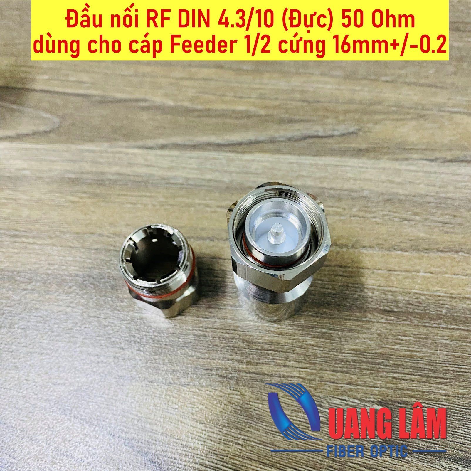 Đầu nối RF Mini DIN 4310 4.3-10 (Đực) 50 Ohm dùng cho cáp Feeder 1/2 – Công ty TNHH Công Nghệ ...