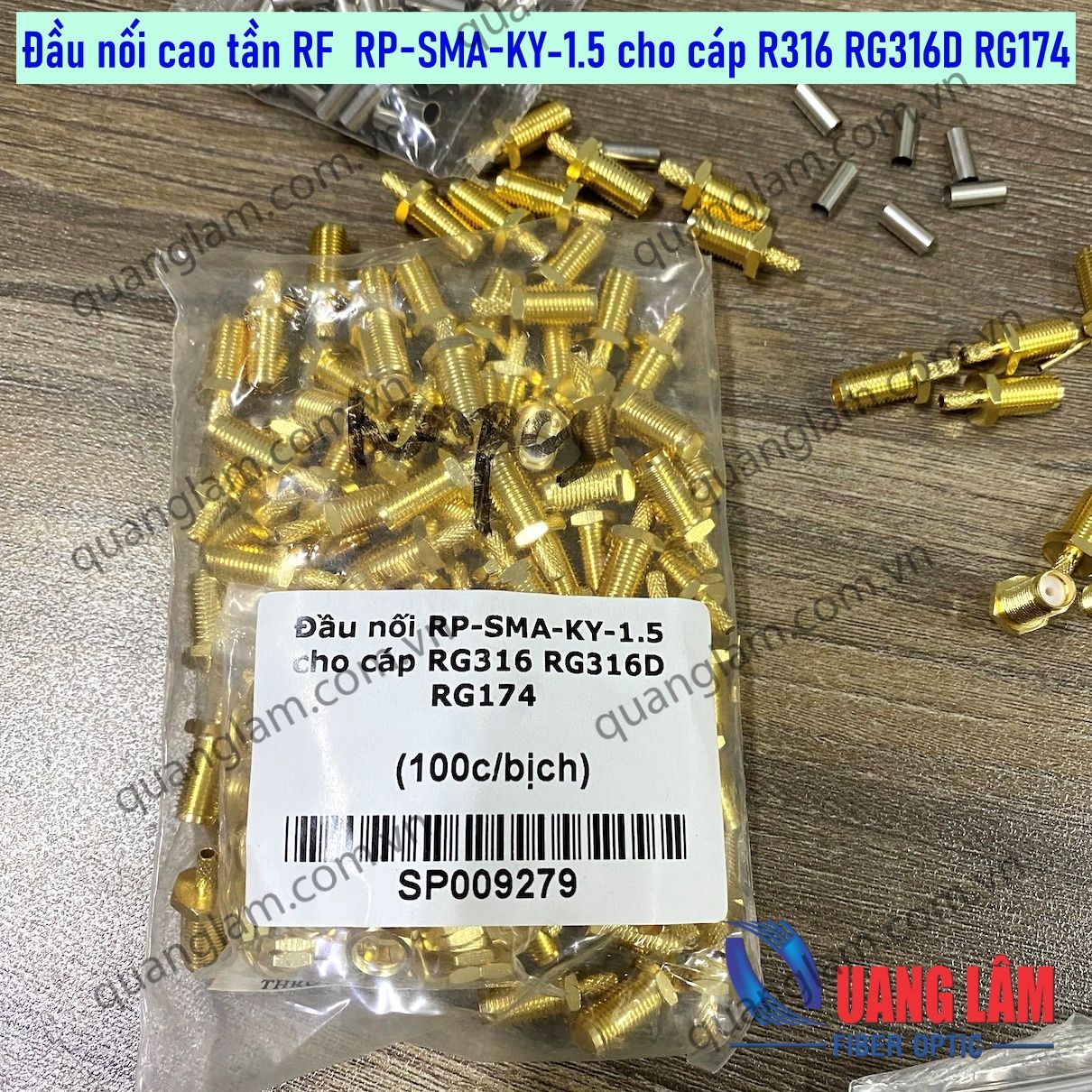 Đầu nối RP-SMA-KY-1.5 cho cáp RG316 RG316D RG174 (50 Ohm) – Công ty ...