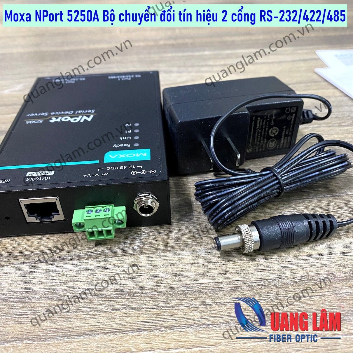 NPort 5250A: Bộ chuyển đổi tín hiệu 02 cổng RS-232/422/485 sang Ethern ...