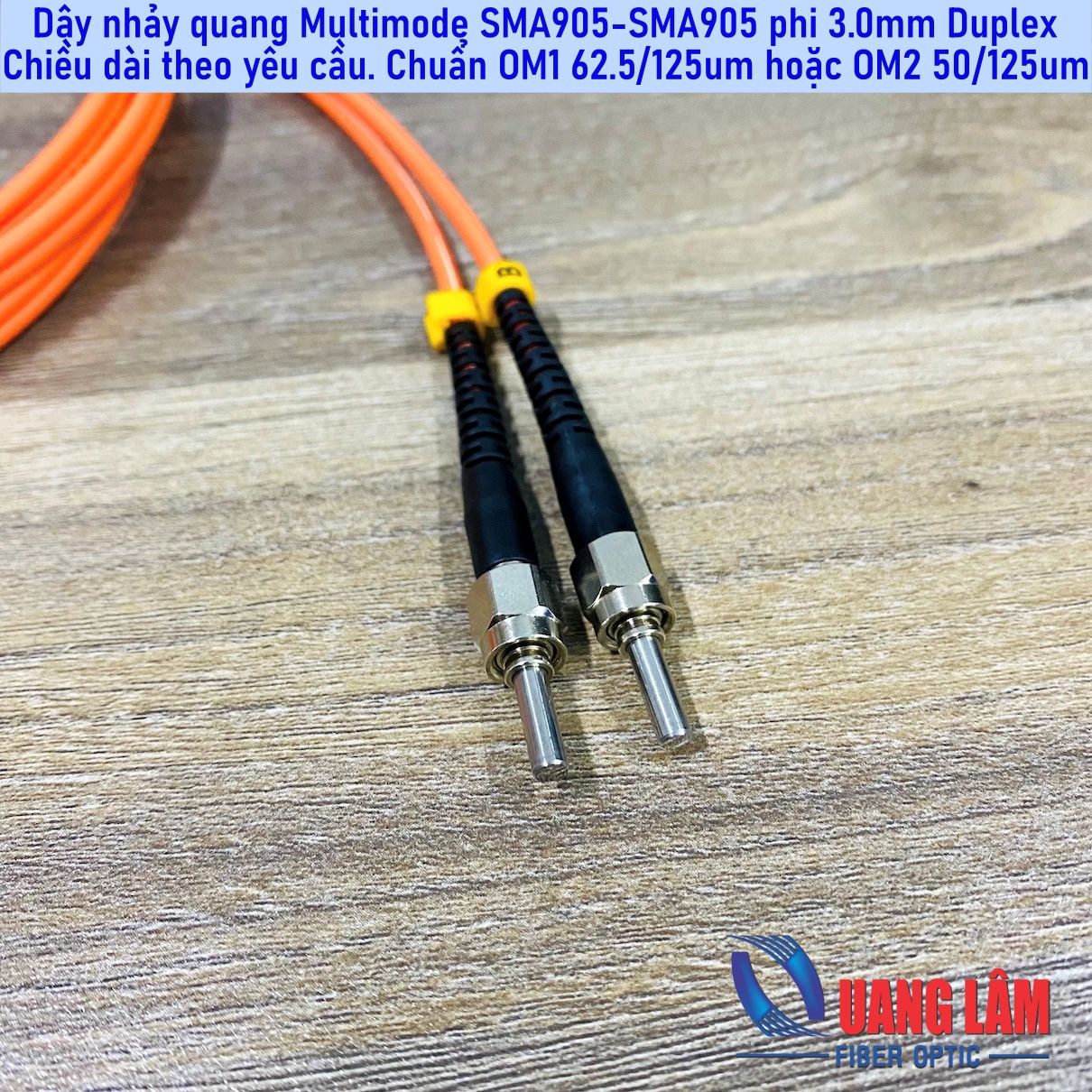 Dây nhảy quang Multimode 50/125um SMA905-SMA905 phi 3.0mm, Duplex - Ch ...