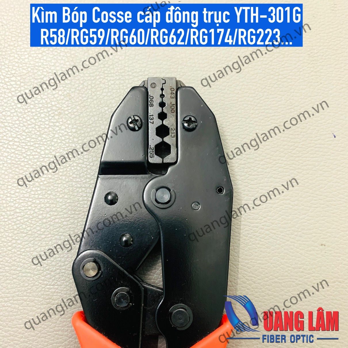 Kìm Bóp Cosse YTH-301G Kiềm bấm cáp đồng trục Kìm bấm cốt BNC YTH-301G – Công ty TNHH Công Nghệ ...