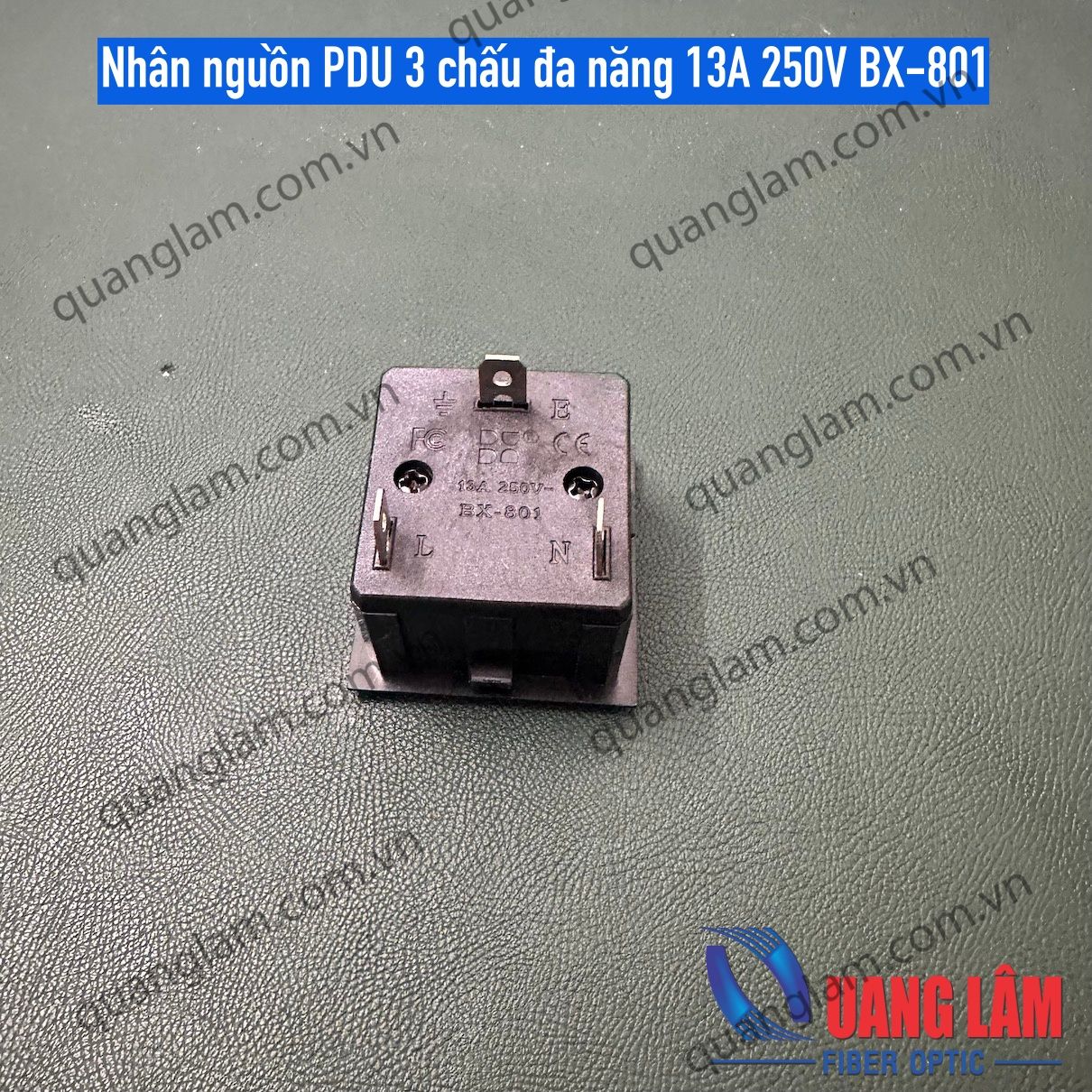 Nhân ổ cắm 3 chấu đa năng BX-801 13A 250V – Công ty TNHH Công Nghệ ...