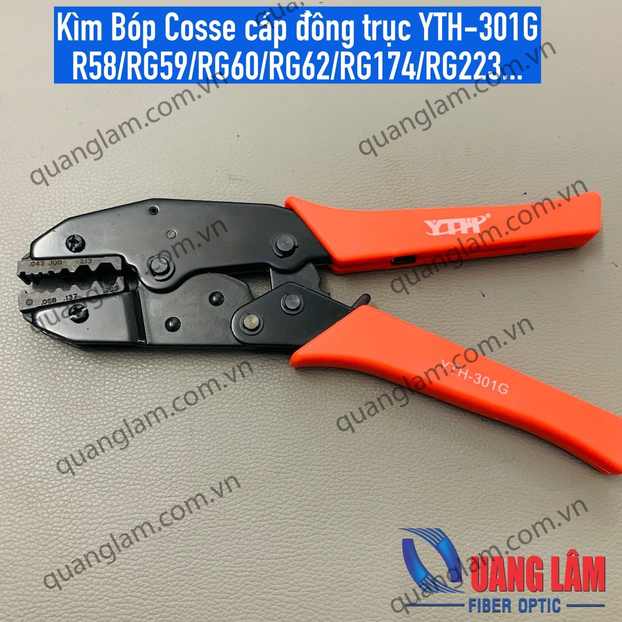 Kìm Bóp Cosse YTH-301G Kiềm bấm cáp đồng trục Kìm bấm cốt BNC YTH-301G – Công ty TNHH Công Nghệ ...