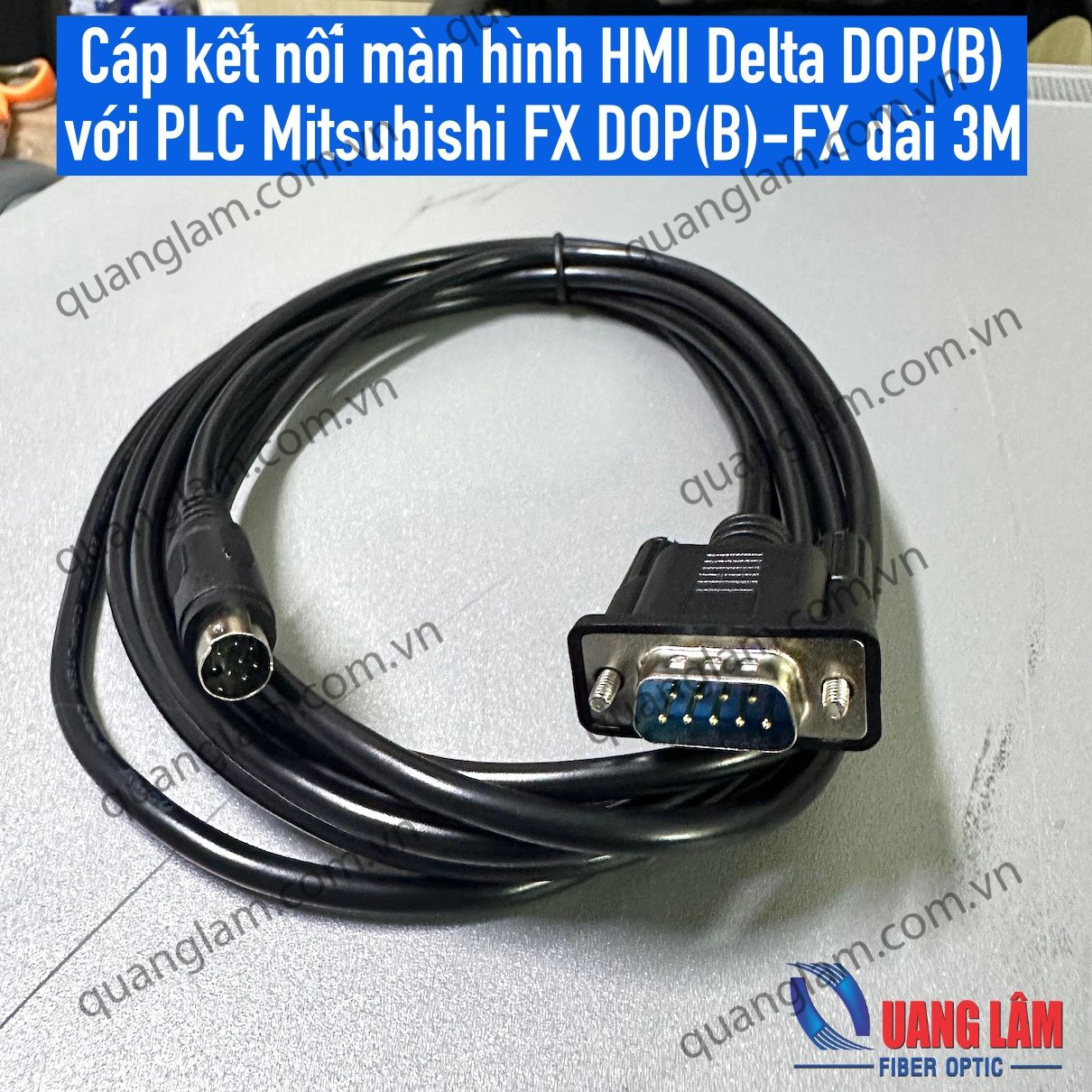 Cáp kết nối HMI DELTA họ DOP-B với PLC Mitsubishi FX – Công ty TNHH Công Nghệ Quang Lâm