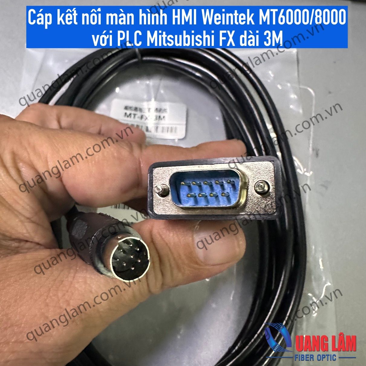 Cáp kết nối màn hình HMI Weintek MT6000/8000 với PLC Mitsubishi FX dài ...