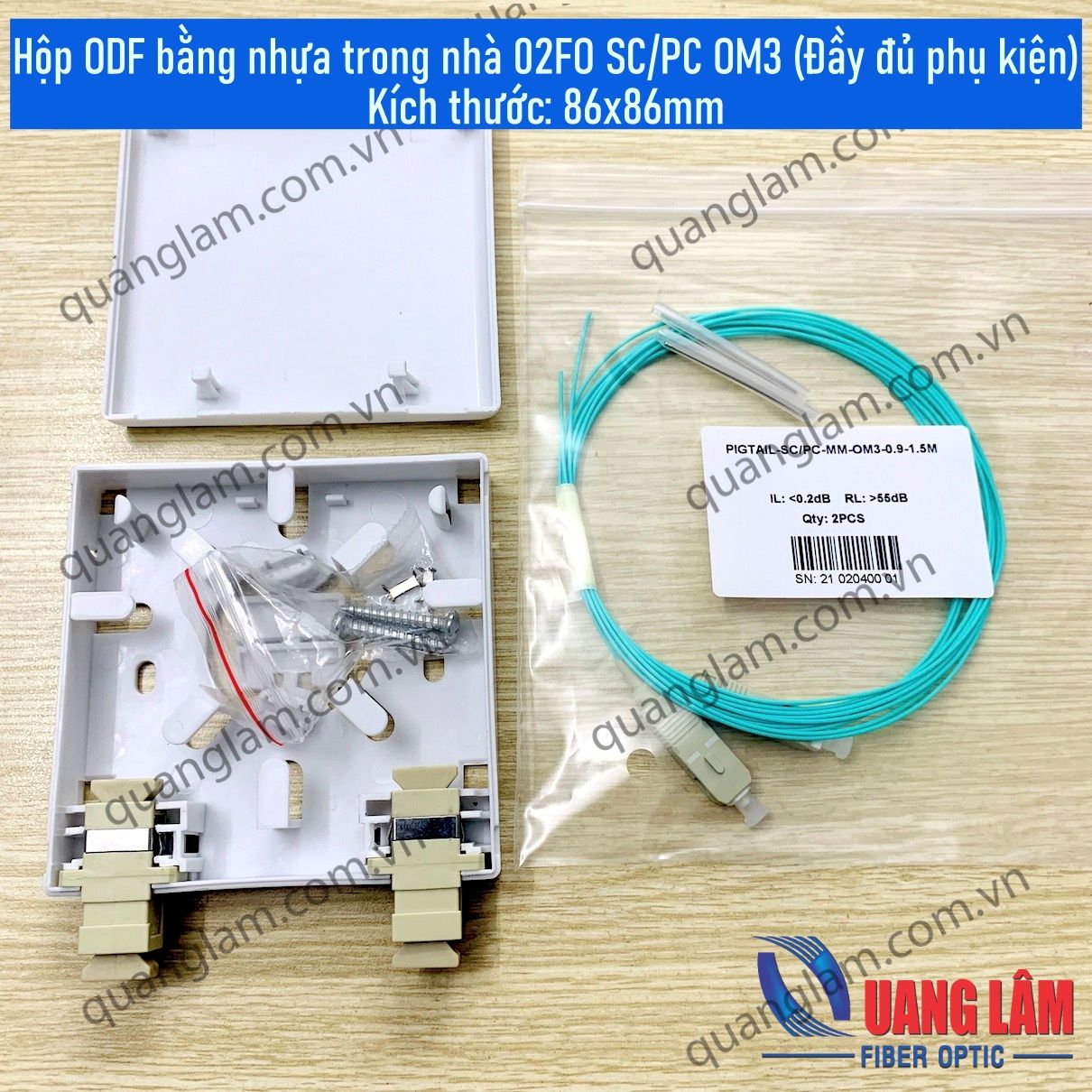 Hộp ODF Bằng Nhựa Trong Nhà 02FO Multimode OM3 SC/PC - Đầy Đủ Phụ Kiện – Công ty TNHH Công Nghệ ...