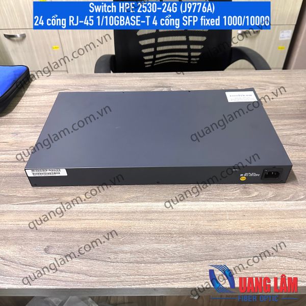 Switch HPE 2530-24G (J9776A) 24 cổng RJ-45 1/10GBASE-T 4 cổng SFP fixe ...