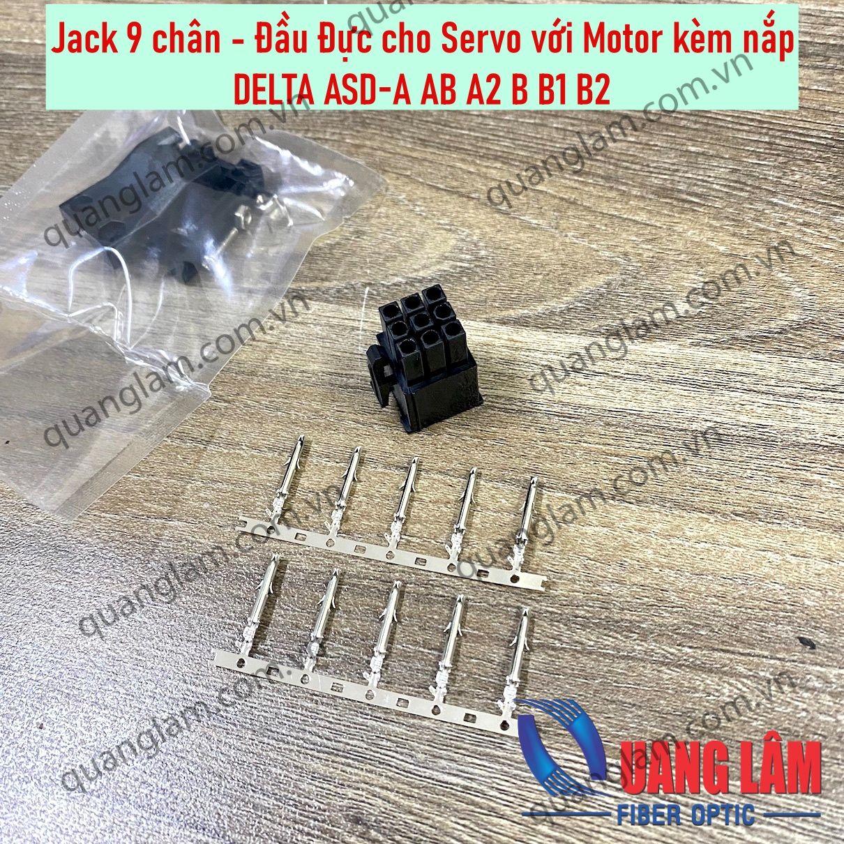 Jack 9 chân đầu Đực nối nguồn Servor Encoder Yaskawa Panasonic Kèm nắp ...