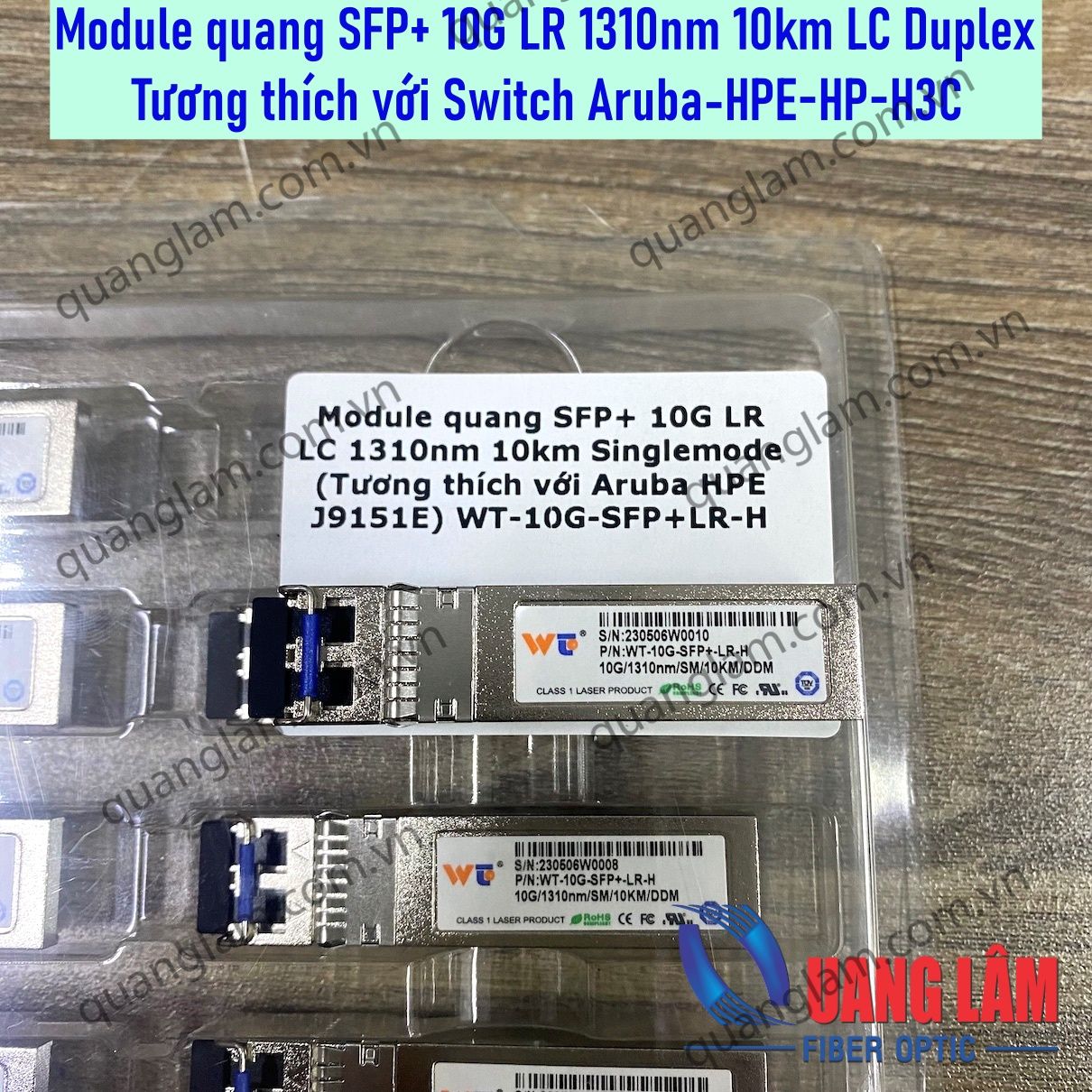 Module quang SFP+ 10G LR LC 1310nm 10km Singlemode (Tương thích với Ar – Công ty TNHH Công Nghệ ...