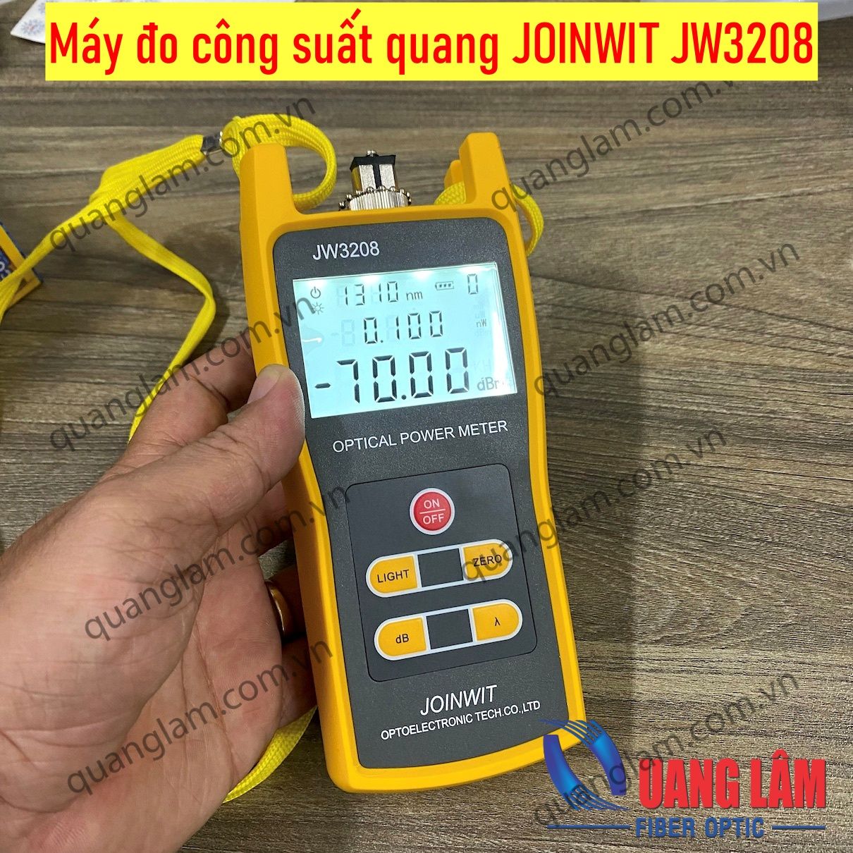 Máy đo công suất quang JOINWIT JW3208 – Công ty TNHH Công Nghệ Quang Lâm
