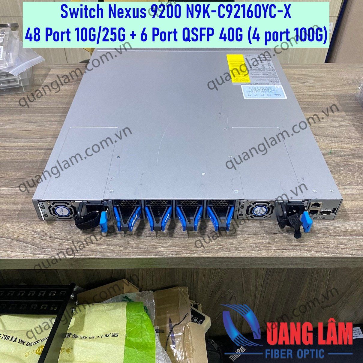 Switch N9K-C92160YC-X Cisco Nexus 9K Fixed with 48 Port 1G/10G/25G SFP ...