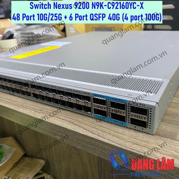 Switch N9K-C92160YC-X Cisco Nexus 9K Fixed with 48 Port 1G/10G/25G SFP ...