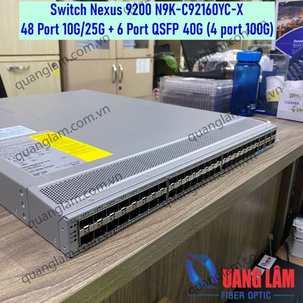 Switch N9K-C92160YC-X Cisco Nexus 9K Fixed with 48 Port 1G/10G/25G SFP ...