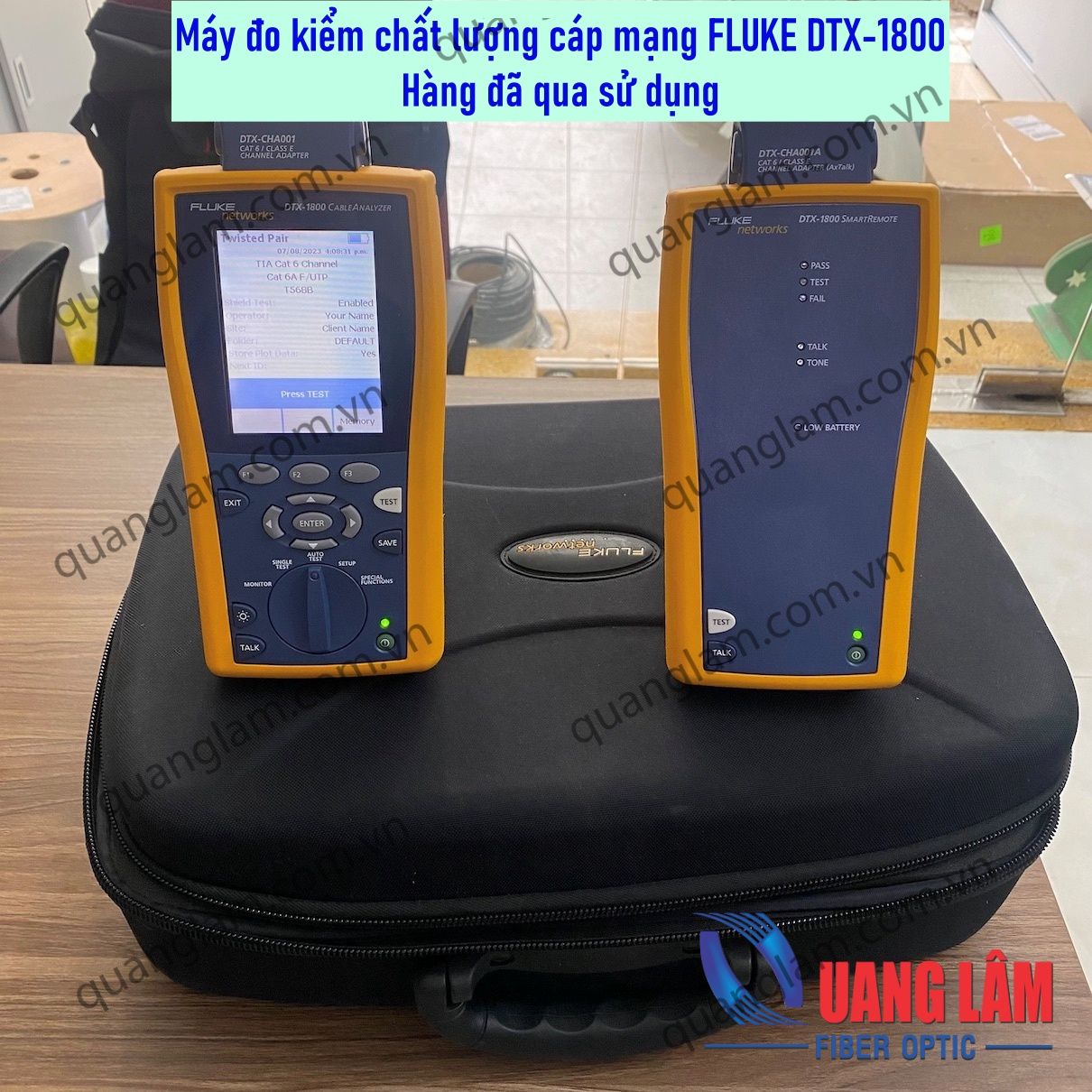 Máy đo kiểm chất lượng cáp mạng FLUKE DTX-1800 (Hàng đã qua sử dụng ...
