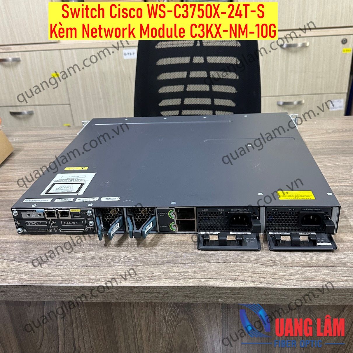 Switch Cisco WS-C3750X-24T-S Kèm Network Module C3KX-NM-10G – Công ty ...