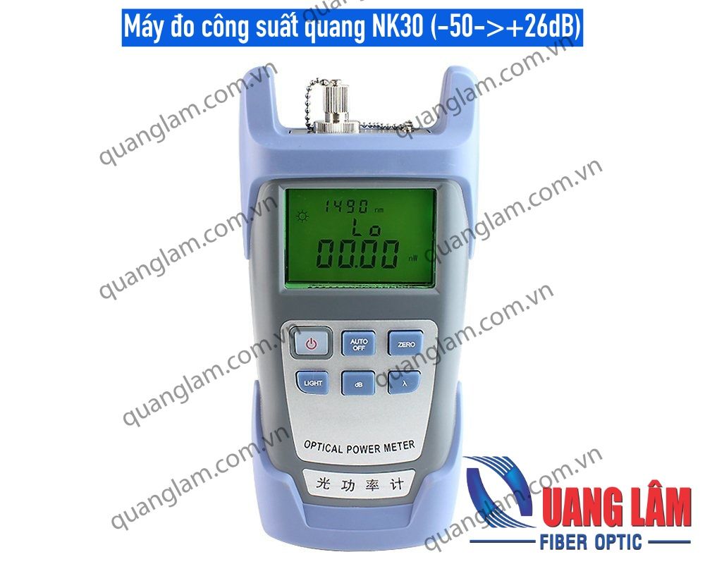 Máy đo công suất quang NK30 -50->+26dB – Công ty TNHH Công Nghệ Quang Lâm