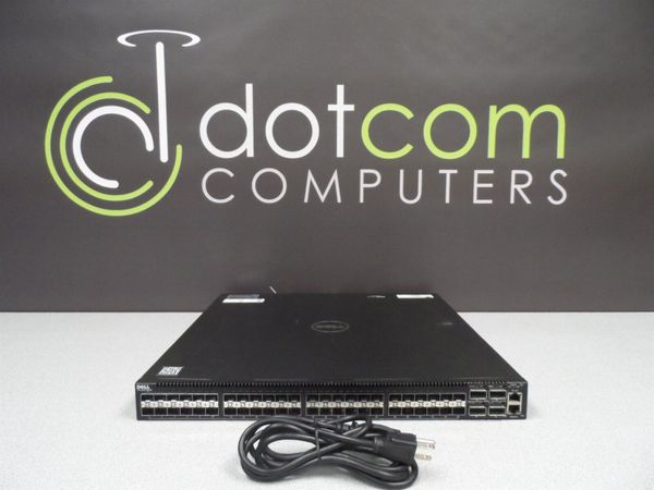 Dell Force 10 S4810 S4810P-AC-R 48-Port 10Gbps SFP+ and 4-Port QSFP+ 4 ...