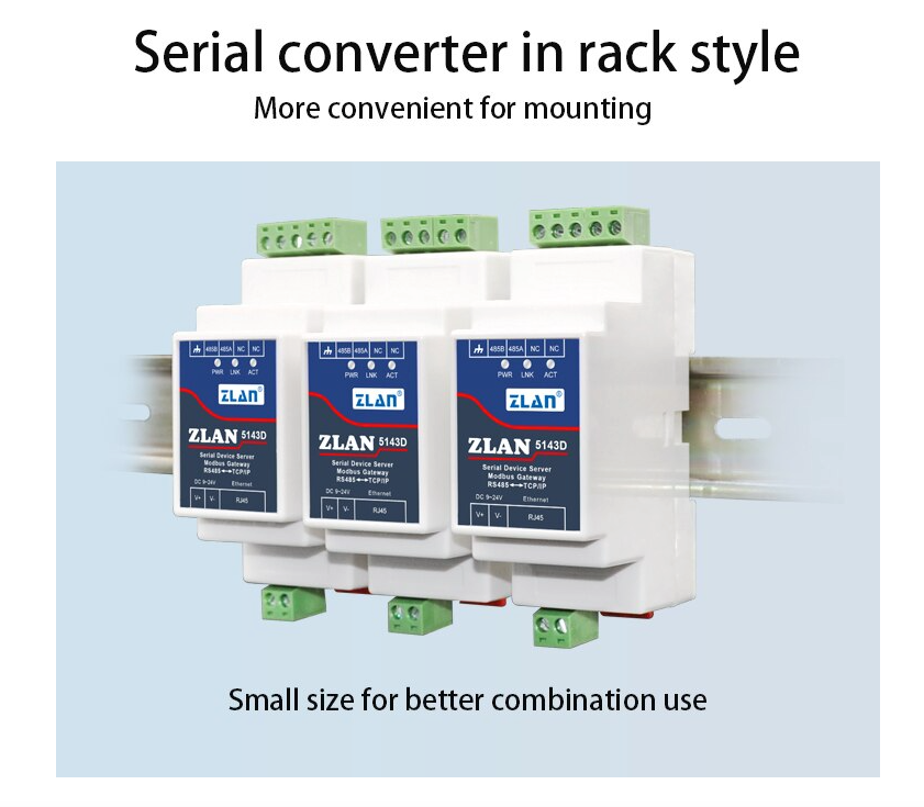 Bộ chuyển đổi tín hiệu Modbus RS485 sang Ethernet ZLAN5143D DIN-type S – Công ty TNHH Công Nghệ ...