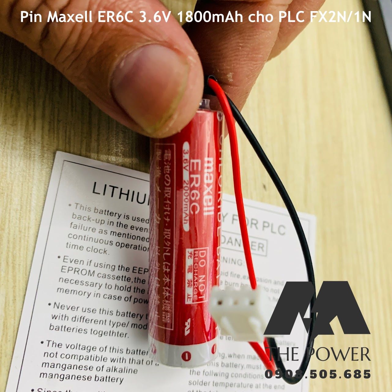 Pin nuôi nguồn Maxell ER6C(AA) 3.6V cho PLC Mitsubishi FX1N/2N – Công ...