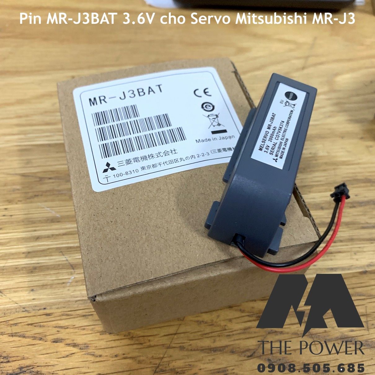 Pin MR-J3BAT 3.6V cho Servo Mitsubishi MR-J3 kèm hộp và dây nối – Công ...