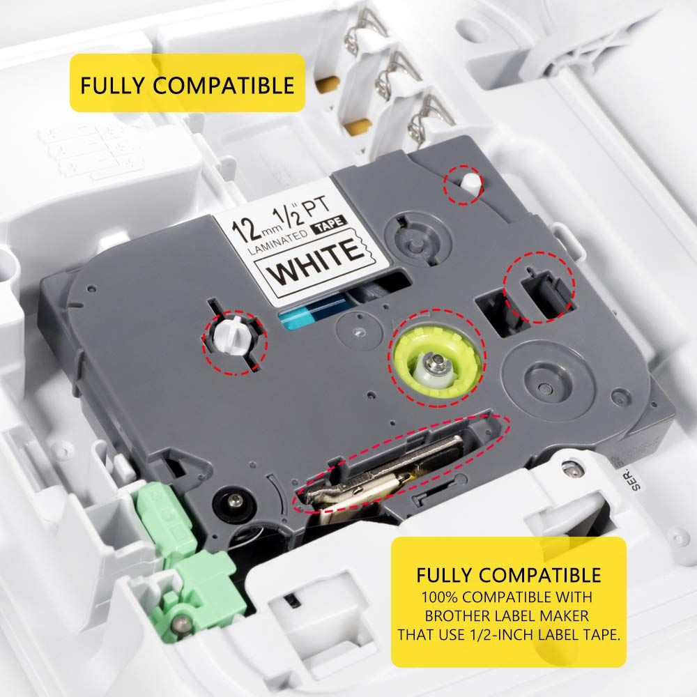 Nhãn in TZ2-231 tiêu chuẩn - Chữ đen trên nền trắng 12mm – Công ty TNHH ...