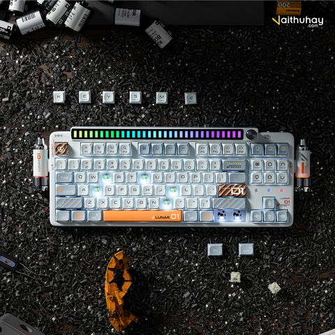 KEYSME Lunar 01 - Bàn phím cơ tích hợp đèn RGB cảm biến âm thanh – Vài ...