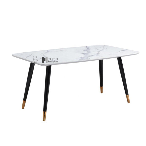 Bộ bàn ăn mặt đá vân mây 6 ghế nệm lưng cao hiện đại nhập khẩu ...