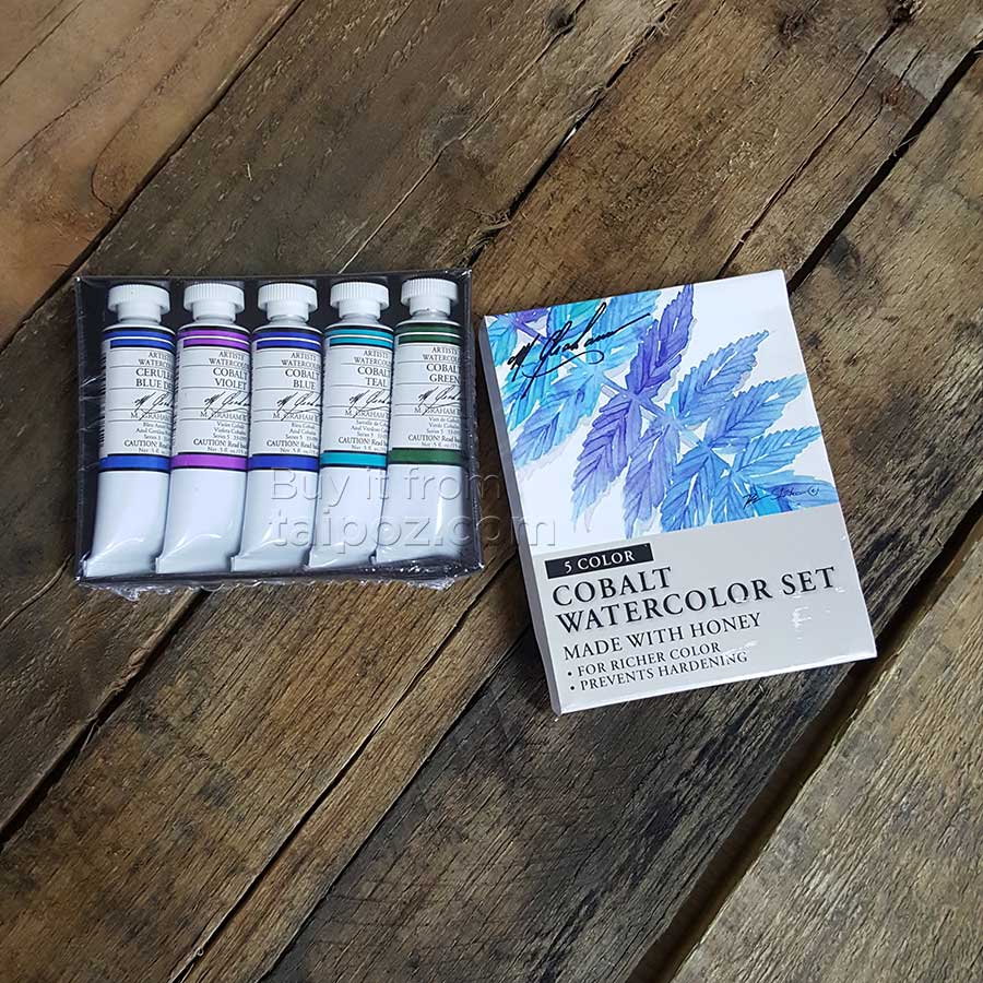 Màu nước M.Graham, Bộ Cobalt mix – Taipoz