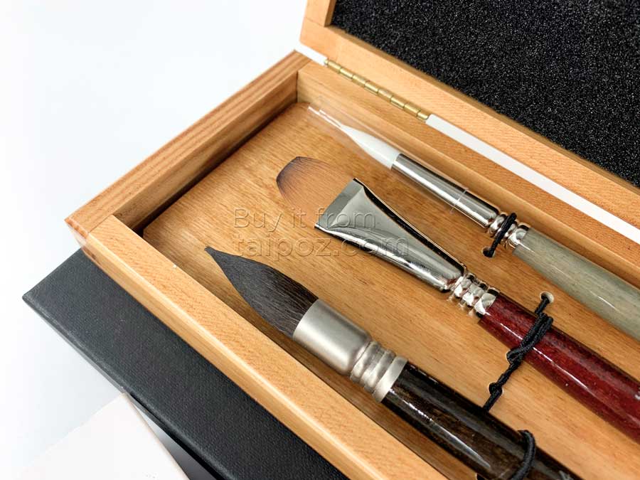 Bộ cọ vẽ màu nước Escoda 8700 - hộp gỗ (bản giới hạn) – Taipoz