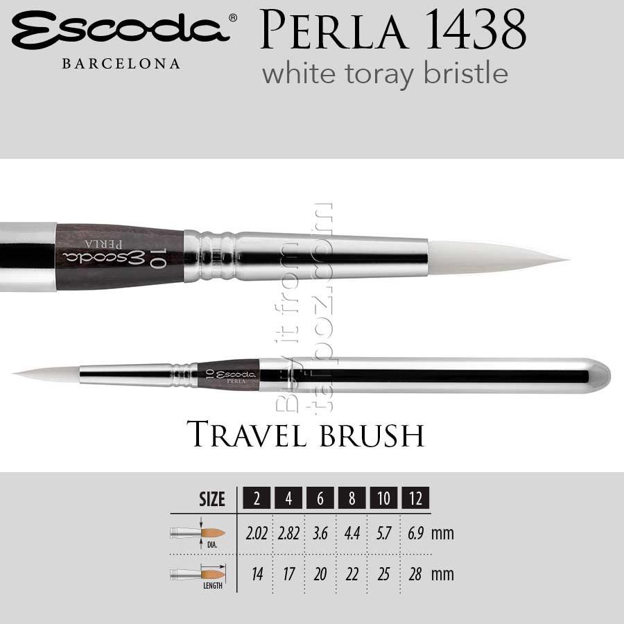 Cọ màu nước Escoda Perla 1438 - cọ travel – Taipoz