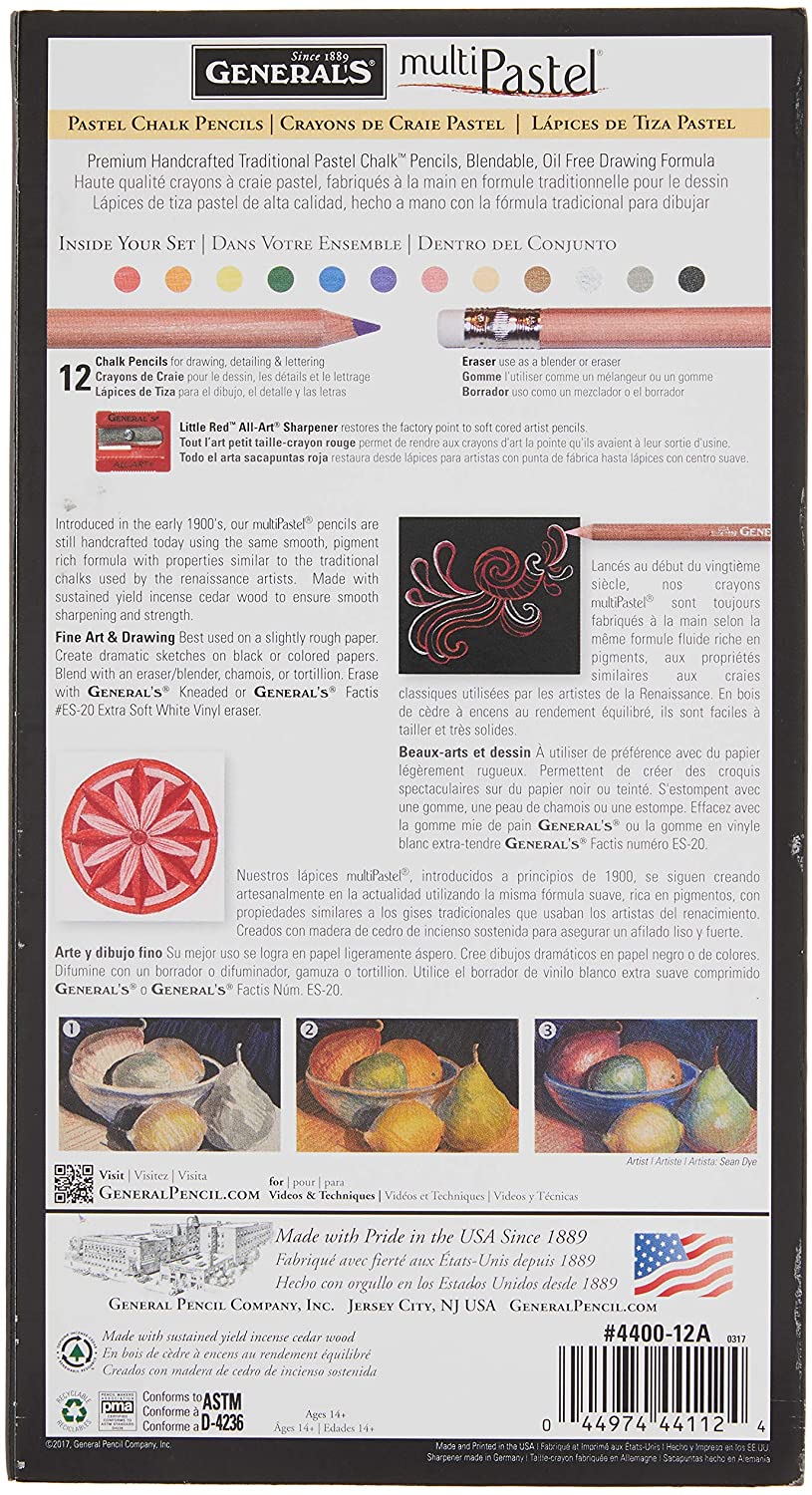 Bộ chì pastel General's Multi Pastel – Taipoz