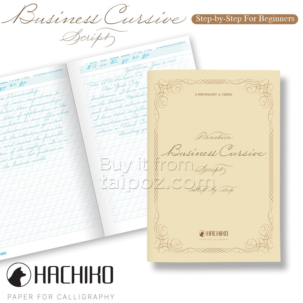 Sổ tự luyện viết chữ Business Cursive Hachiko – Taipoz