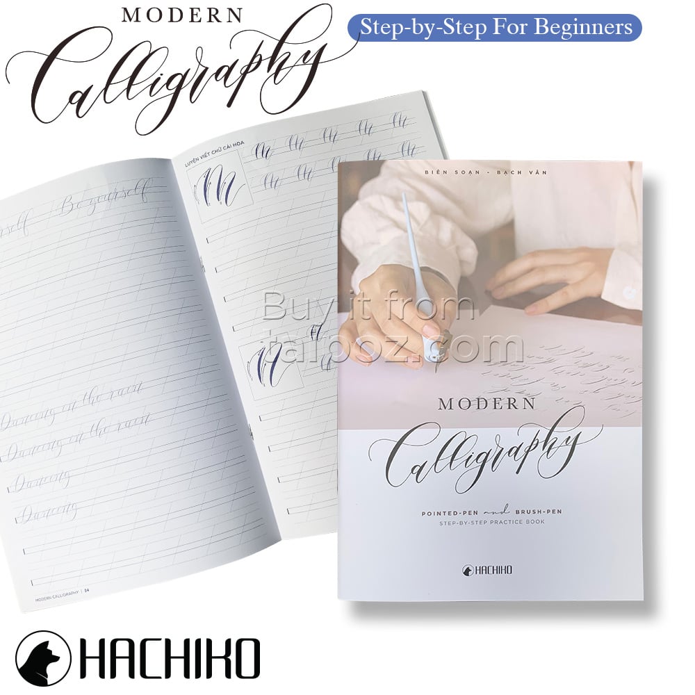 Bộ sổ luyện viết chữ Modern Calligraphy Step-by-step – Taipoz