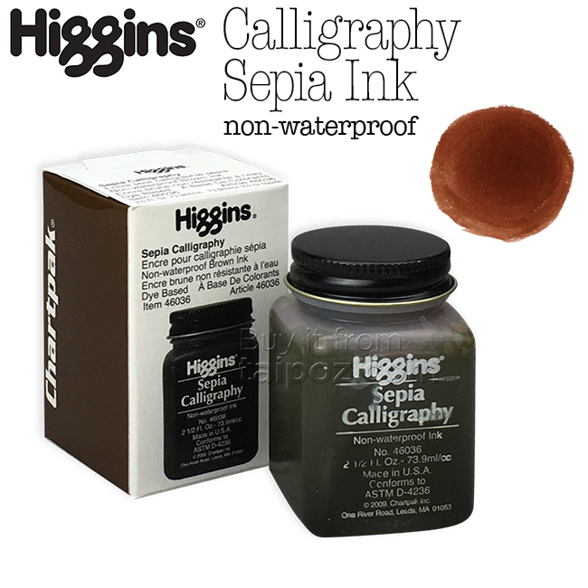 Mực Higgins Calligraphy, Sepia – Taipoz