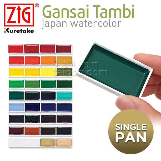 Màu nước Gansai Tambi, thẻ lẻ – Taipoz
