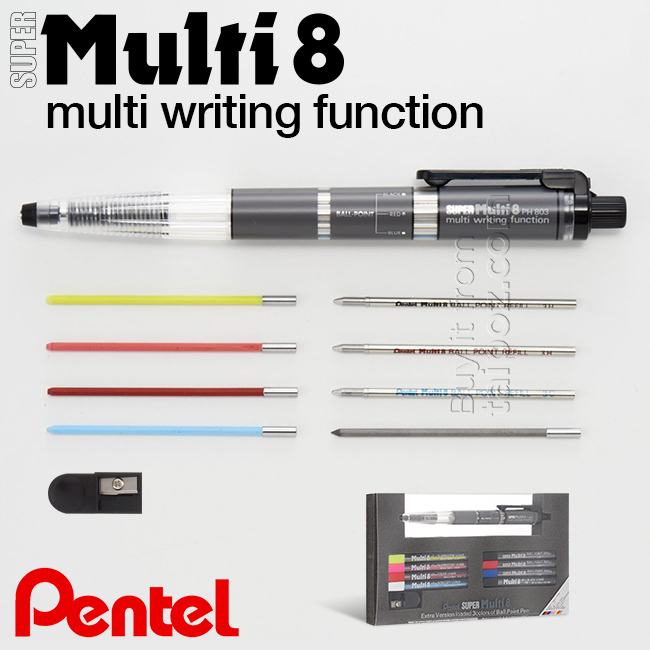 Bút Pentel Super Multi 8 (multi writing function) – Taipoz