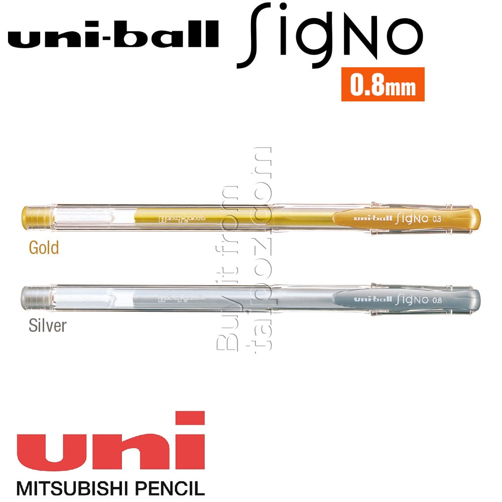 Bút gel nhũ nét nhỏ Uni-ball Signo 0.8 mm – Taipoz