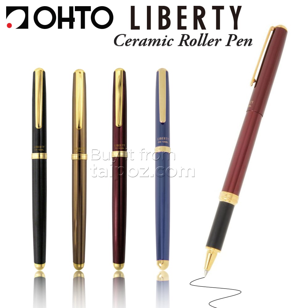 Bút bi ngòi gốm Ohto Liberty Ceramic Roller Pen – Taipoz