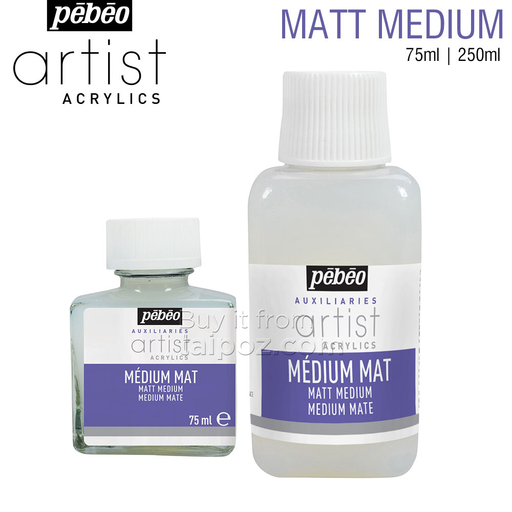 Keo pha làm mờ màu acrylic Pebeo Artist Matt medium – Taipoz