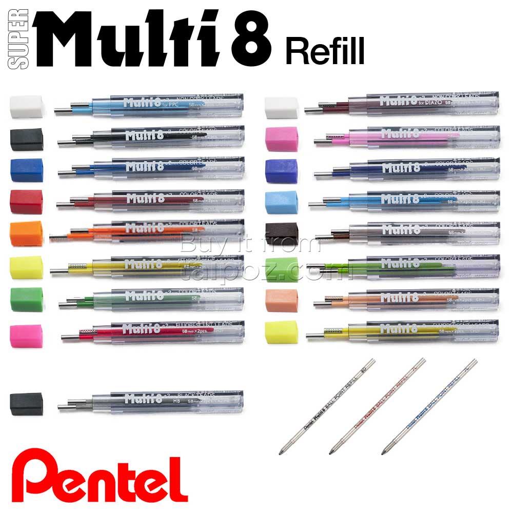 Ruột thay cho bút Pentel Super Multi 8 – Taipoz