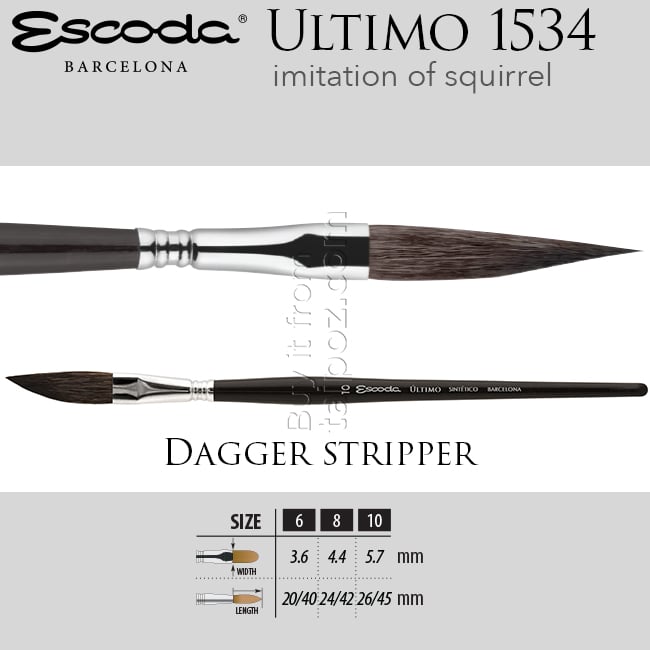 Cọ màu nước Escoda Ultimo 1530 - cọ mop – Taipoz