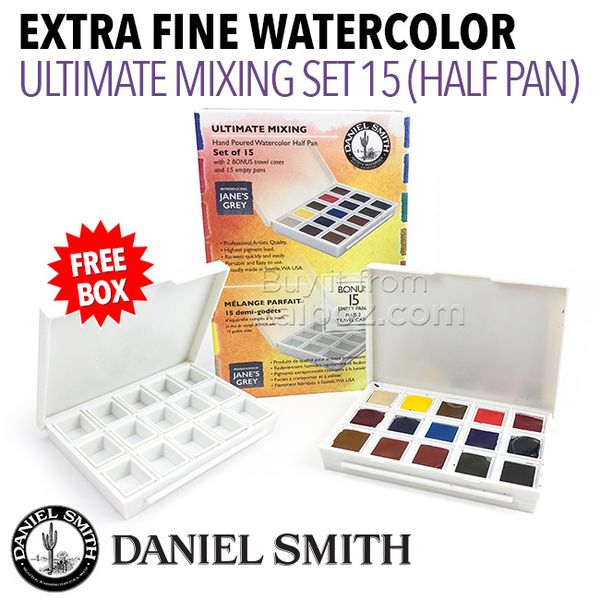 Màu nước Daniel Smith half-pan - Ultimate Mixing 15 màu – Taipoz