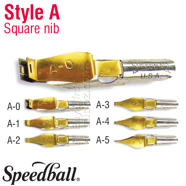 Ngòi Speedball style A (Square nib) – Taipoz