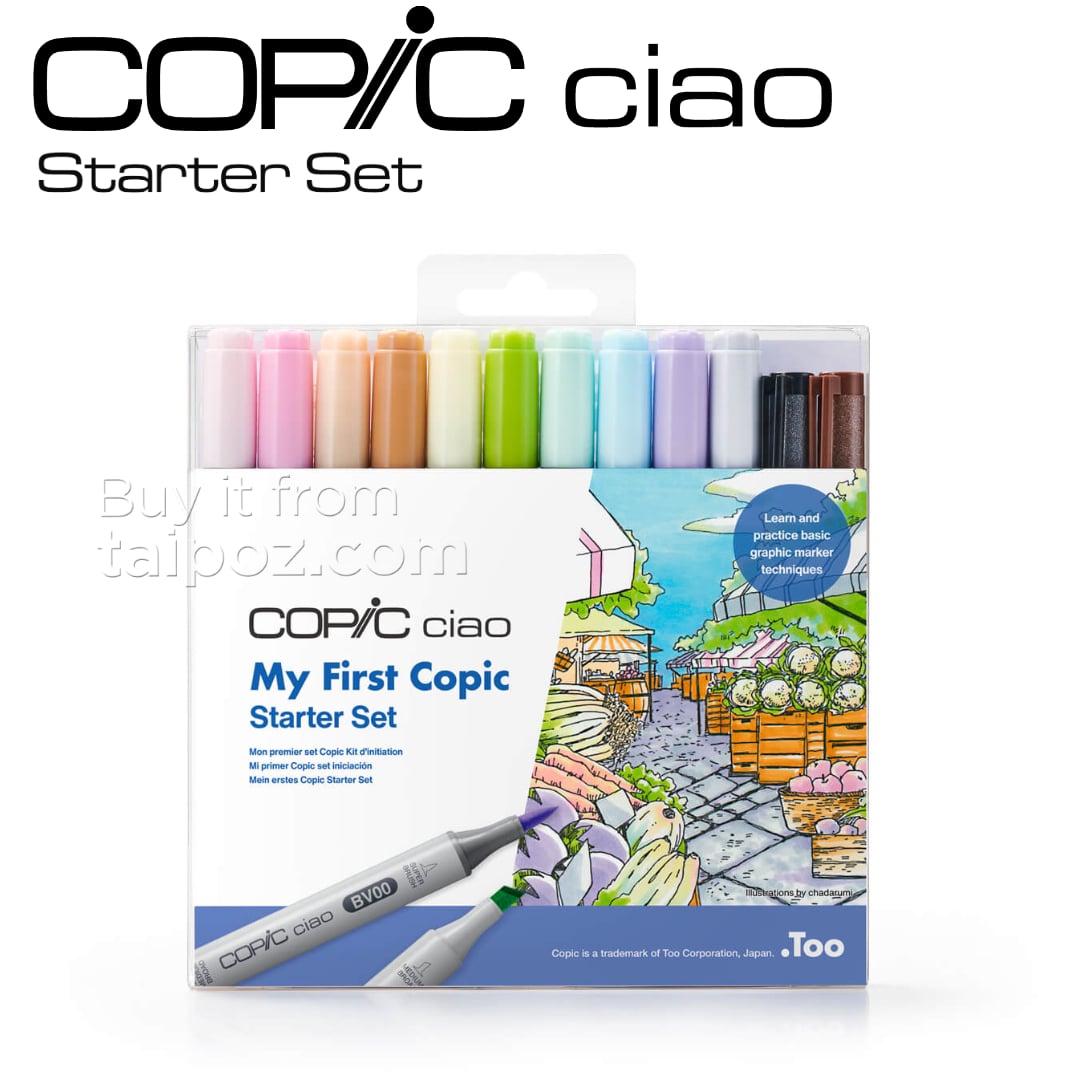 Bộ bút marker Copic Ciao, set My First Copic Starter – Taipoz