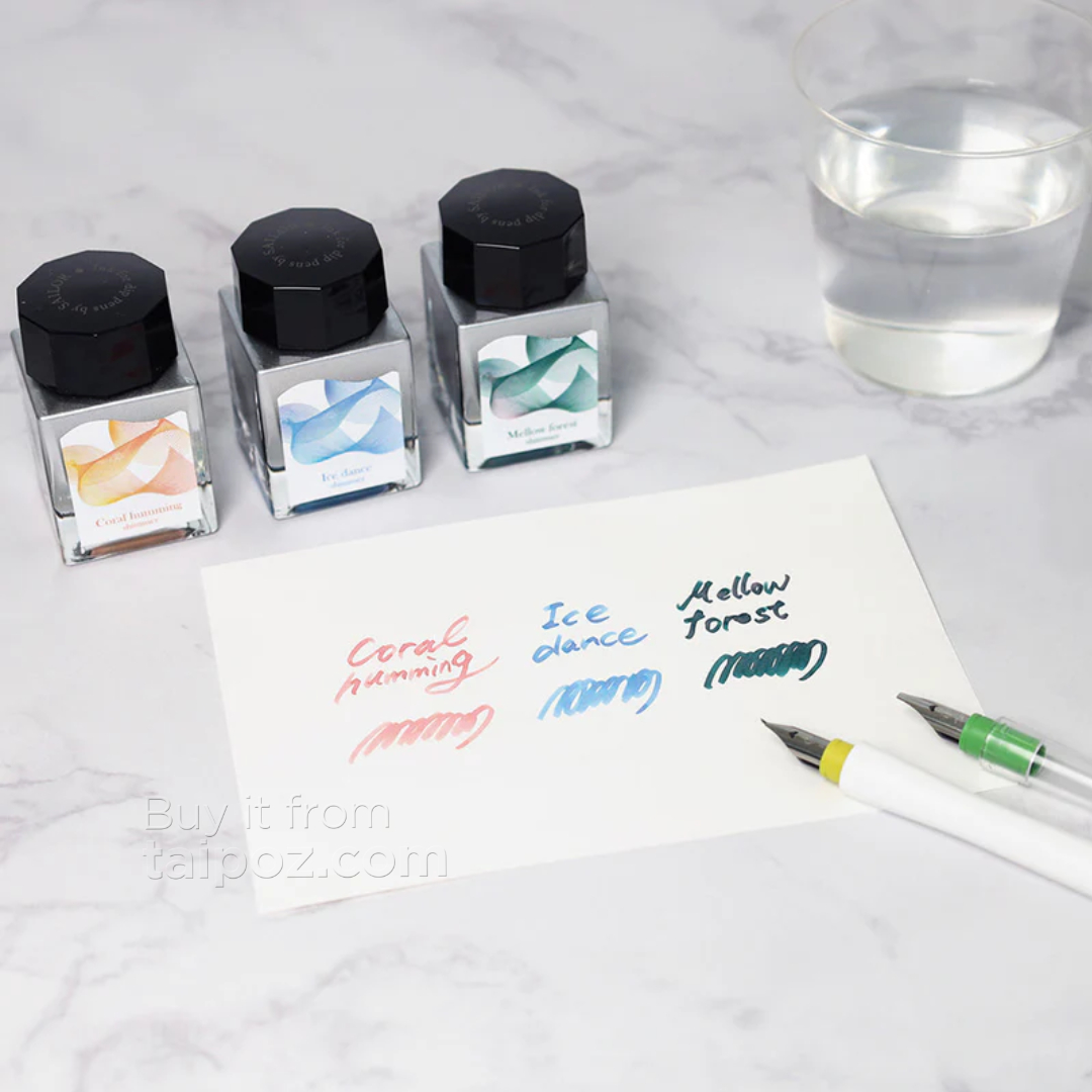 Mực viết calligraphy Sailor Dipton, Sheen & Shimmer – Taipoz