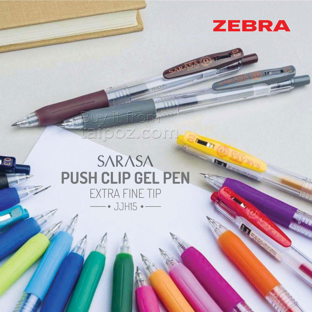 Bút bi mực gel Zebra Sarasa clip 0.3mm, bút lẻ – Taipoz